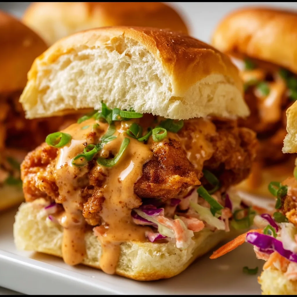 Delicious Bang Bang Chicken Sliders Recipe | Spicy & Easy Chicken ...