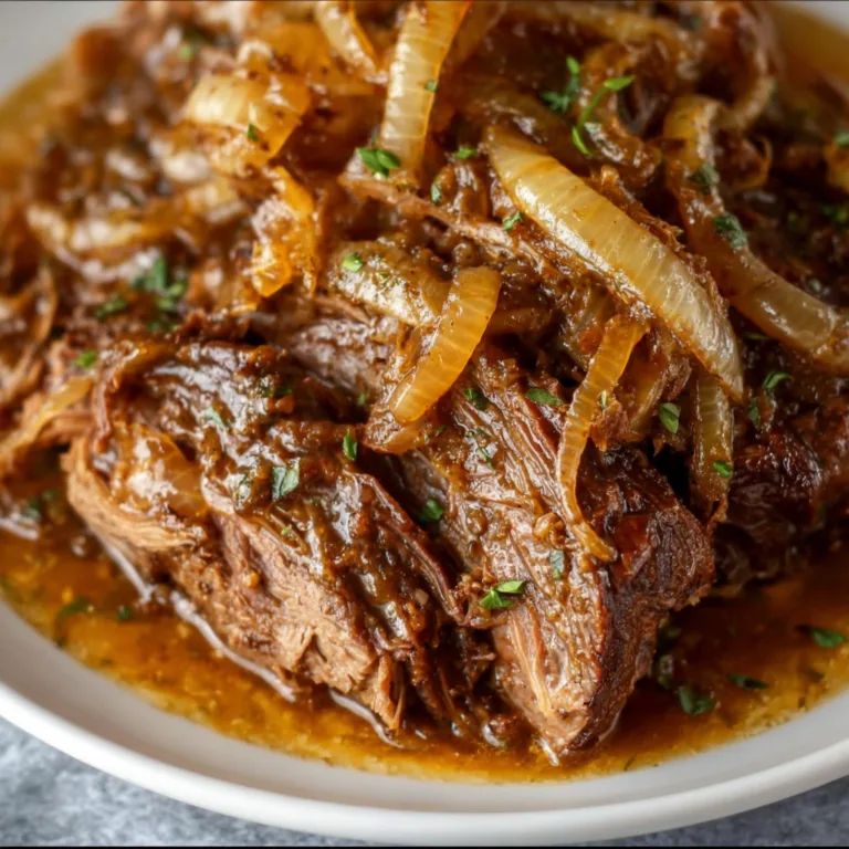 Slow Cooker French Onion Roast Recipe | Easy & Tender Roast Dinner ...