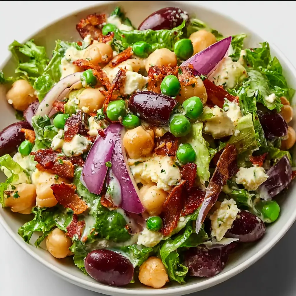 Classic Divorce Salad Recipe | Crisp Lettuce, Bacon, Cheese & Creamy ...